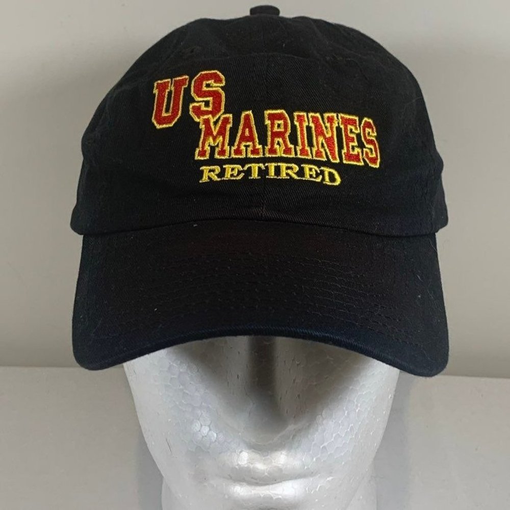 Vintage Usmc Marine Corps Retired Hat Cap Embroidered… - Gem